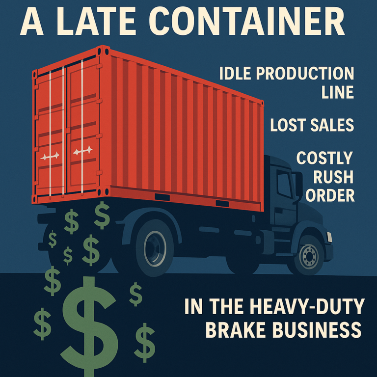 The Real Cost of Late Containers in the Brake Parts Business